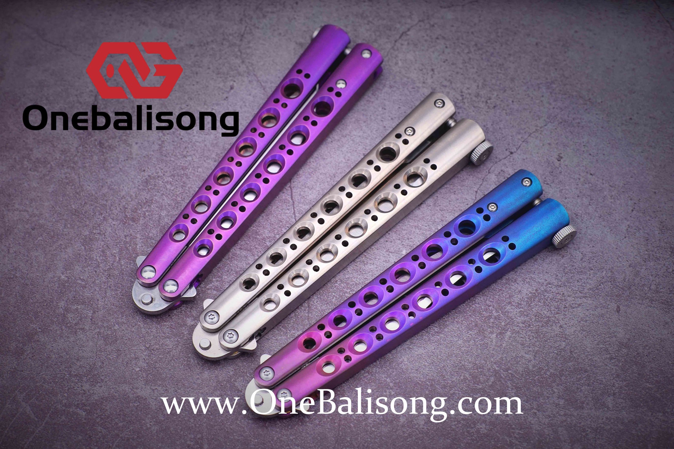 theone BM42 clone Titanium-handle stainless steel blade bushing One-pi – One Balisong