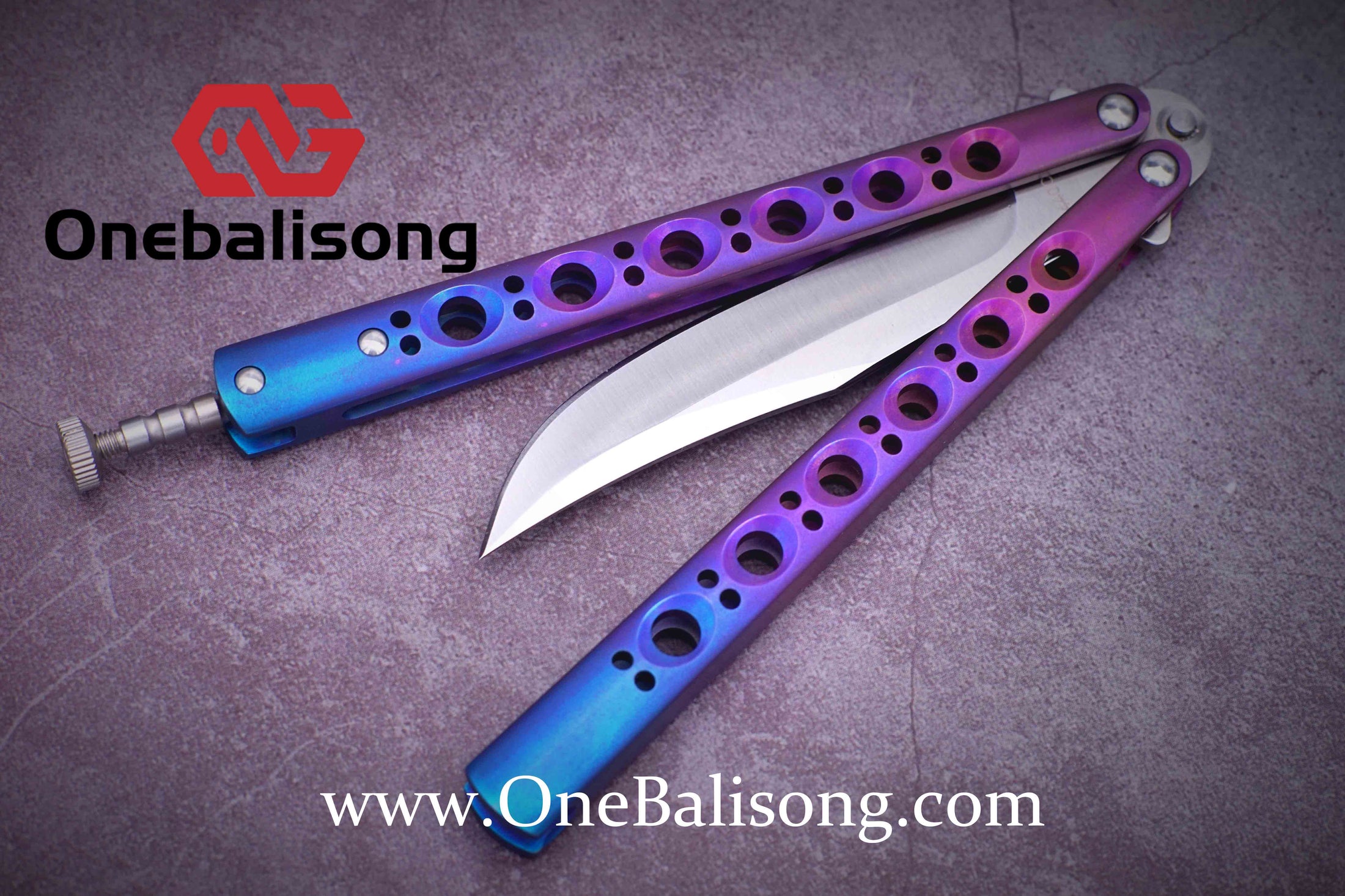 theone BM42 clone Titanium-handle stainless steel blade bushing One-pi – One Balisong