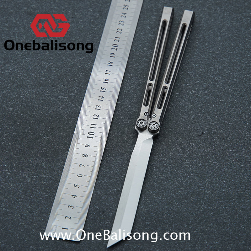 Balix Telesto Titanium Alloy Handle+VG10 Live Blade Bushing – One Balisong
