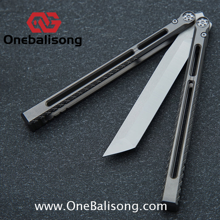 Balix Telesto Titanium Alloy Handle+VG10 Live Blade Bushing – One Balisong