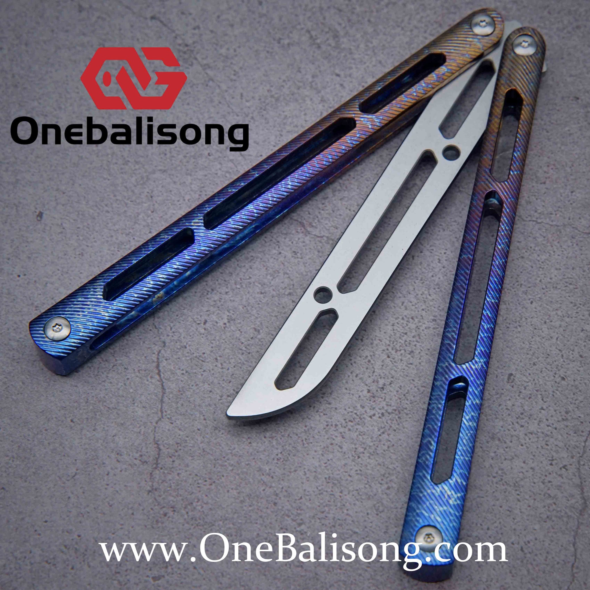 theone Integrated tsunami clone Titanium -Onebalisong – One Balisong